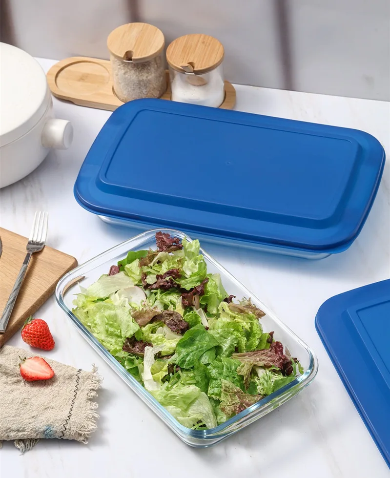 4 Pack High Borosilicate Rectangular Glass Baking Dish Glass Bakeware ...