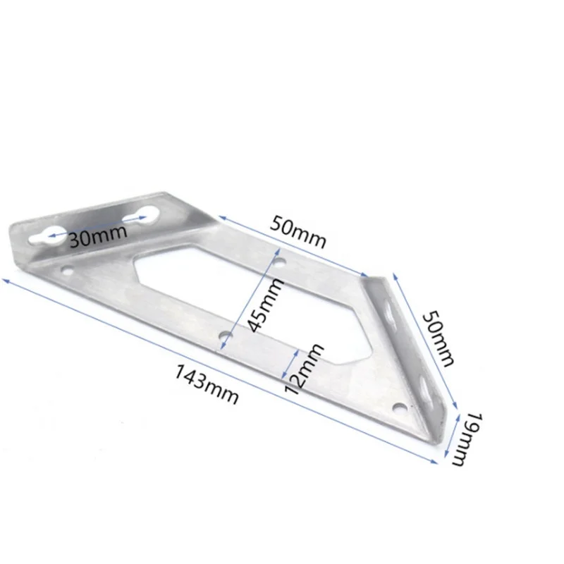 Custom Metal Triangle Corner Reinforce Stair Wall Beam Support Bracket ...