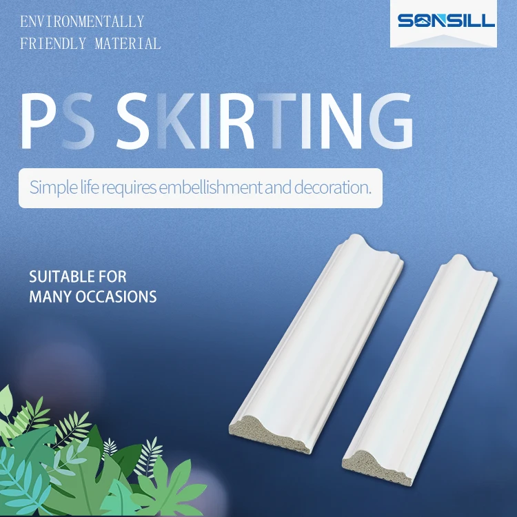 Light Imitation Plaster Line Pvc Material Ps Skirting Panels Mdf ...