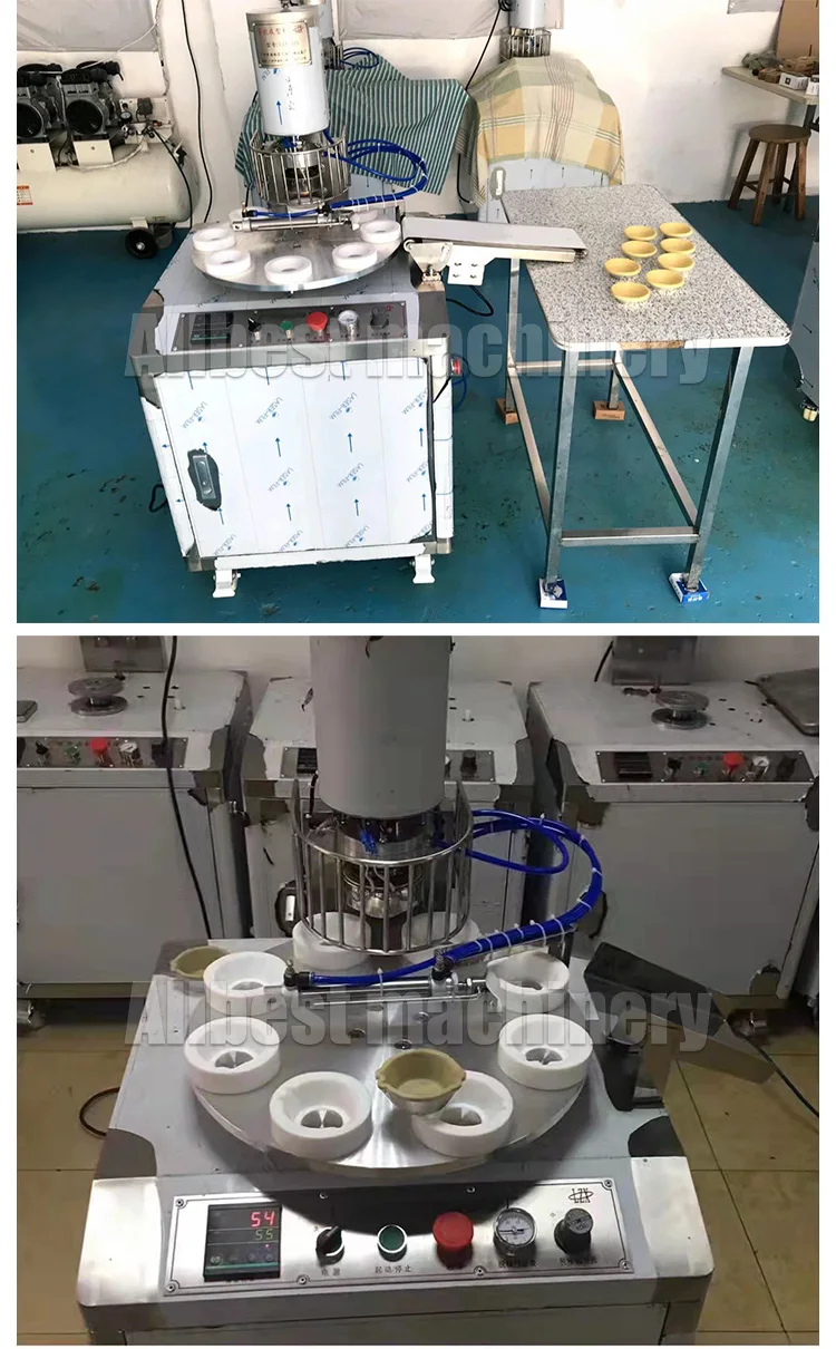 Commercial Automatic Snack Pie Crust Maker Machinery Tartlet Egg Tart ...