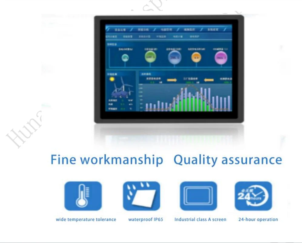 Industrial Linux panel aluminium alloy open frame 7 inch touch screen ...