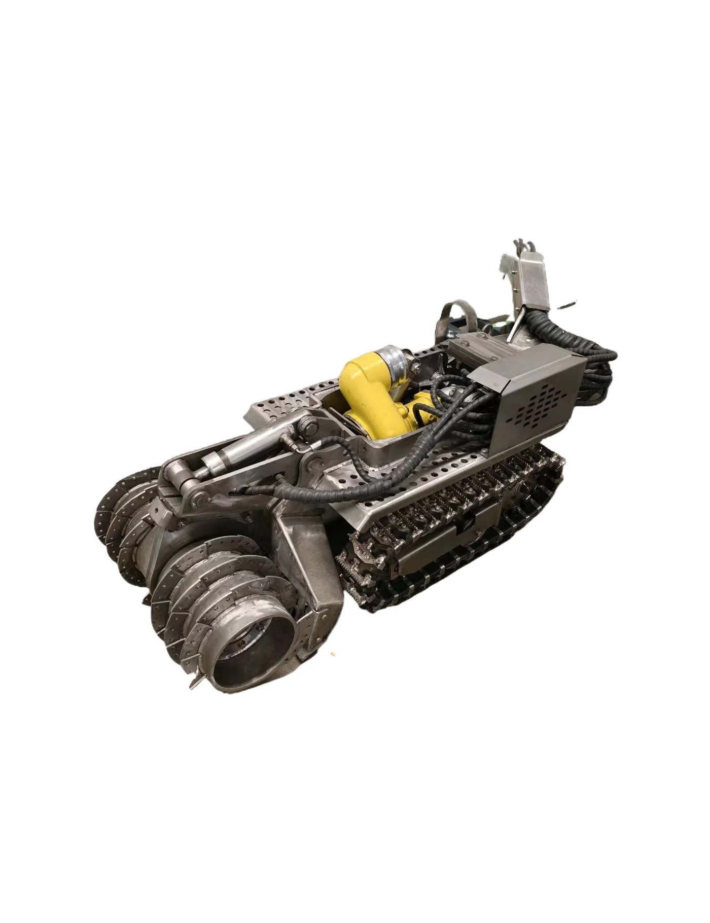 Rubber Tracked Underwater dredging robot Rubber Track pipe cleaning ...