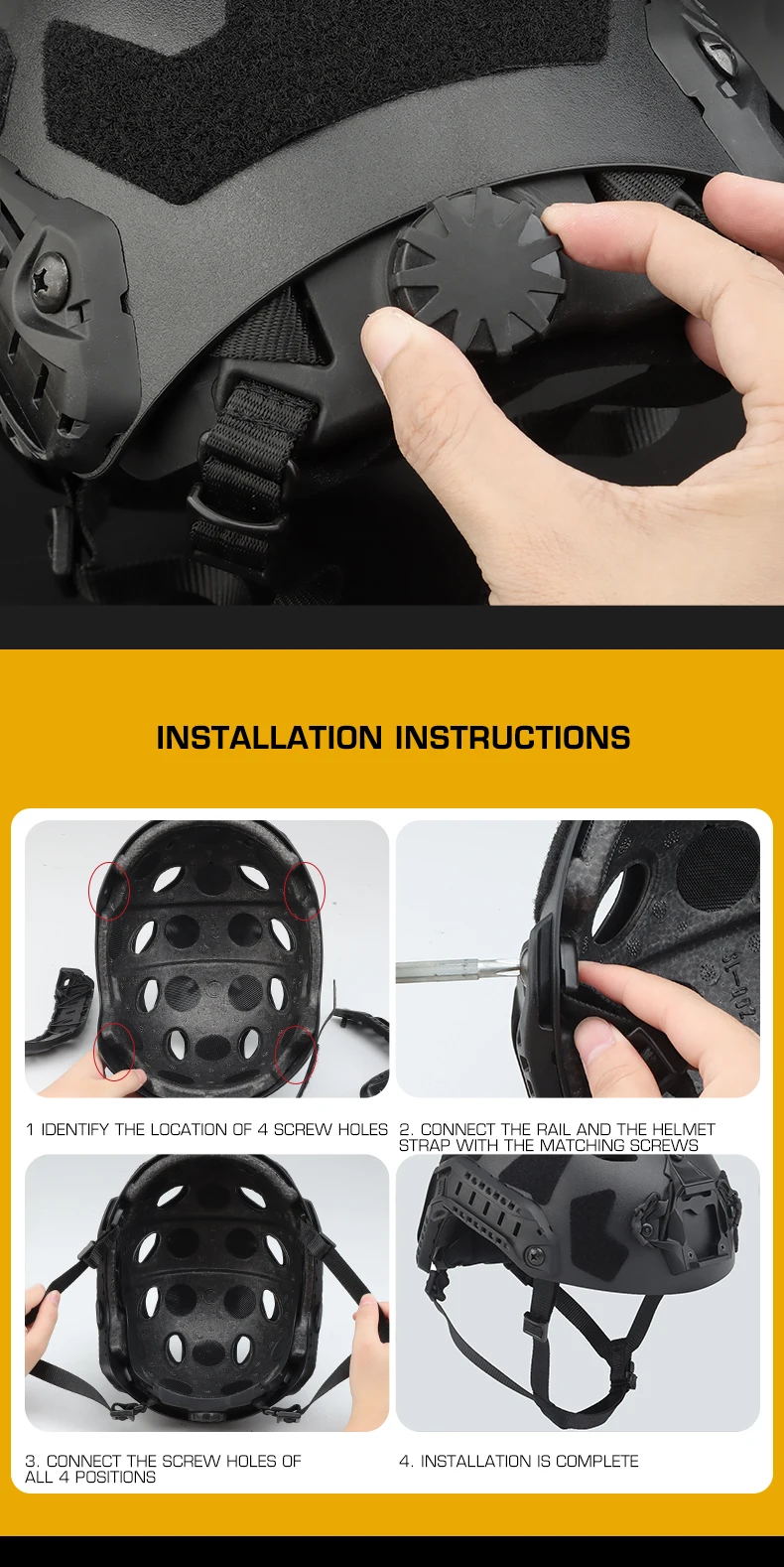 Tactical Helmet Locking Band CS Shooting Game Adjustable Interior ...