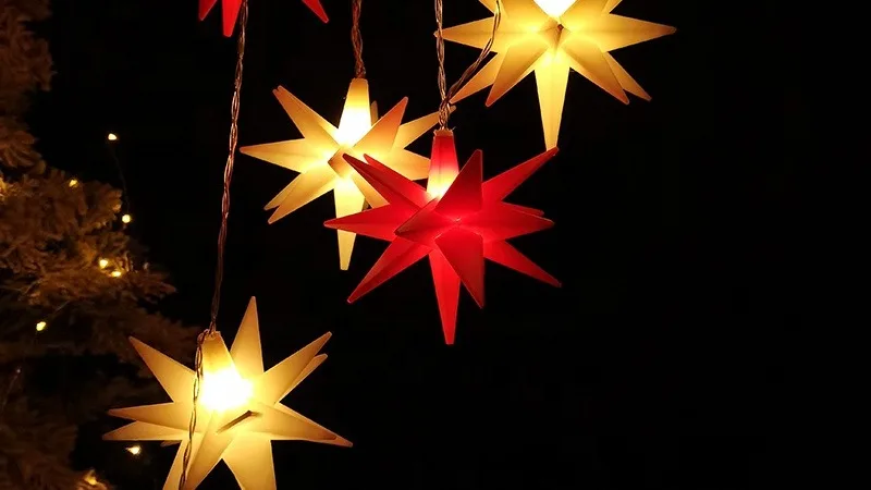 Ip44 3d Plastic Fifteen Angles Explosive Star Christmas Decoration Led ...
