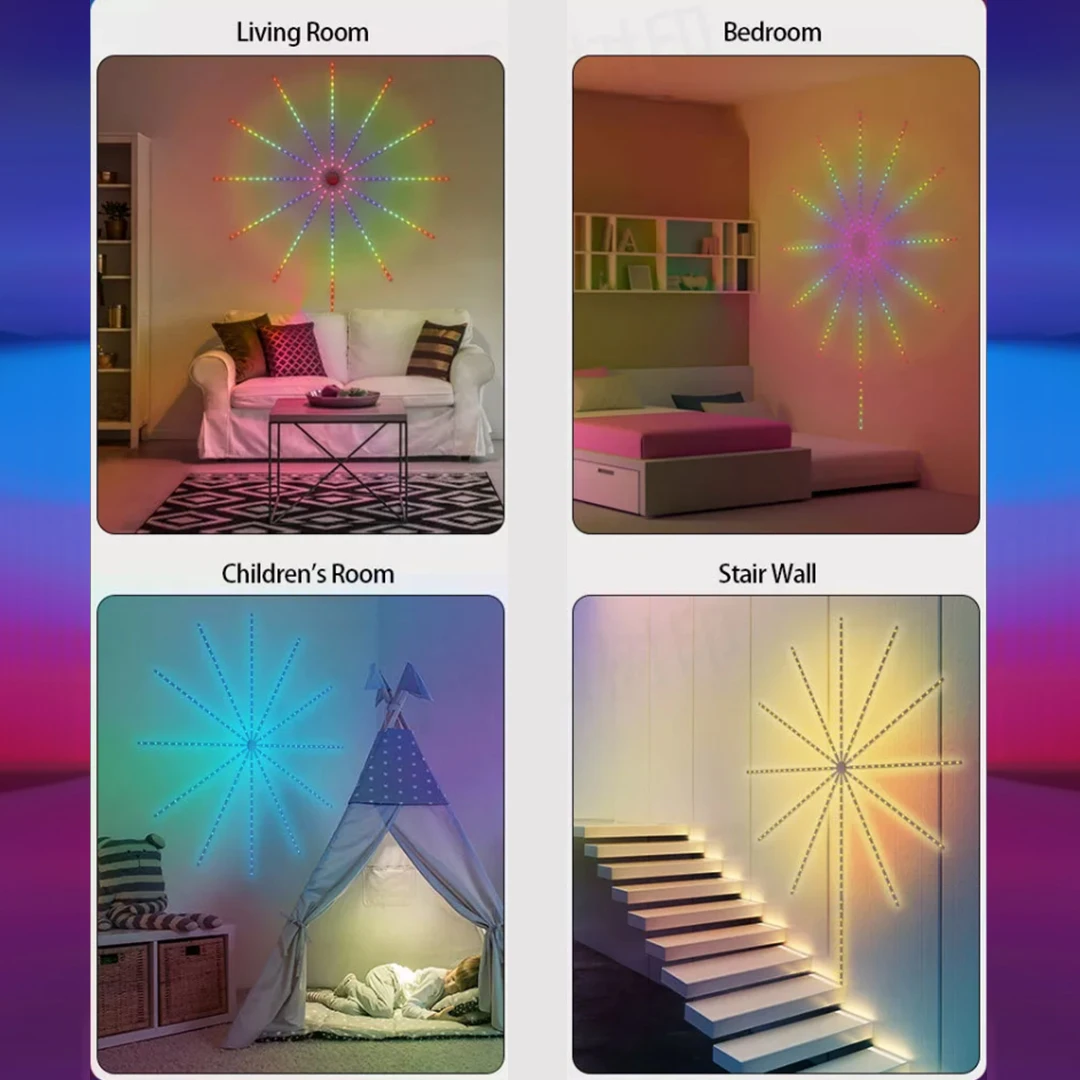 Smart Led Firework Lights - Holiday Decoration Control