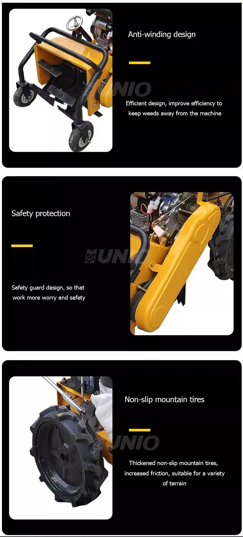 Automatic Walking Weeder Agricultural Gasoline-powered Weeder/4x4 Mini ...