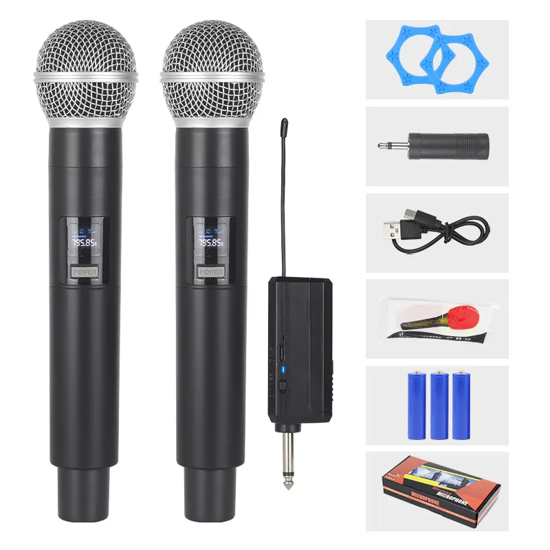 Hot Selling Wireless Mobile Microphone Radio Karoke Dynamic UHF ...