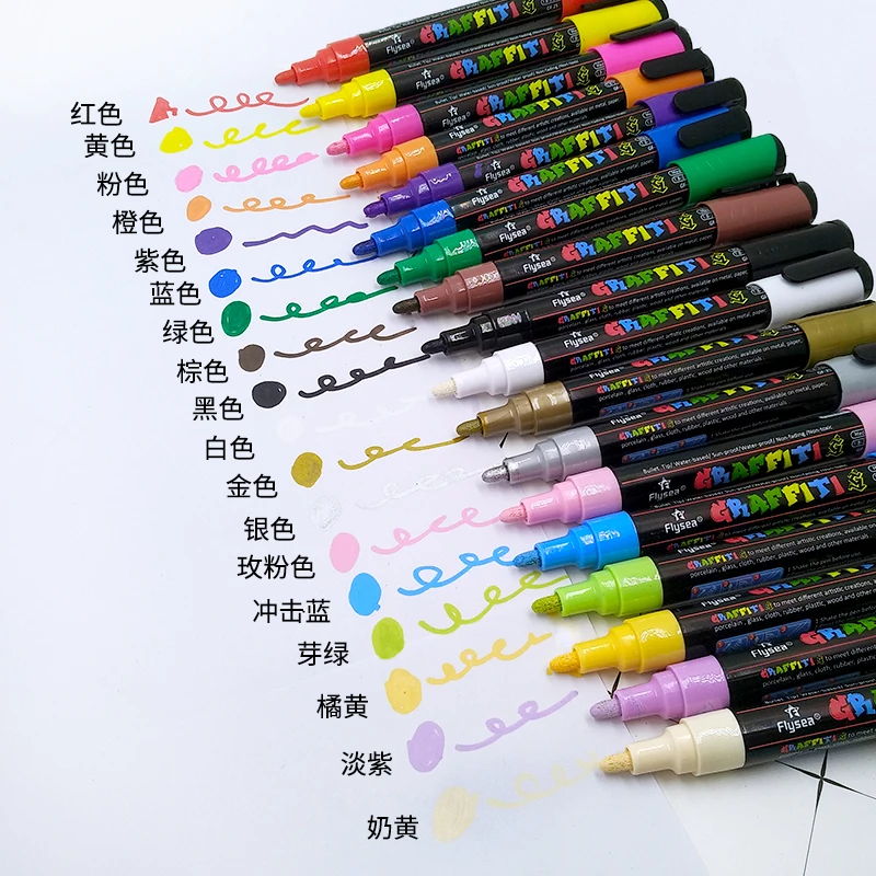 Eco-friendly Painting Art Markers - Flysea Paint Marker Set