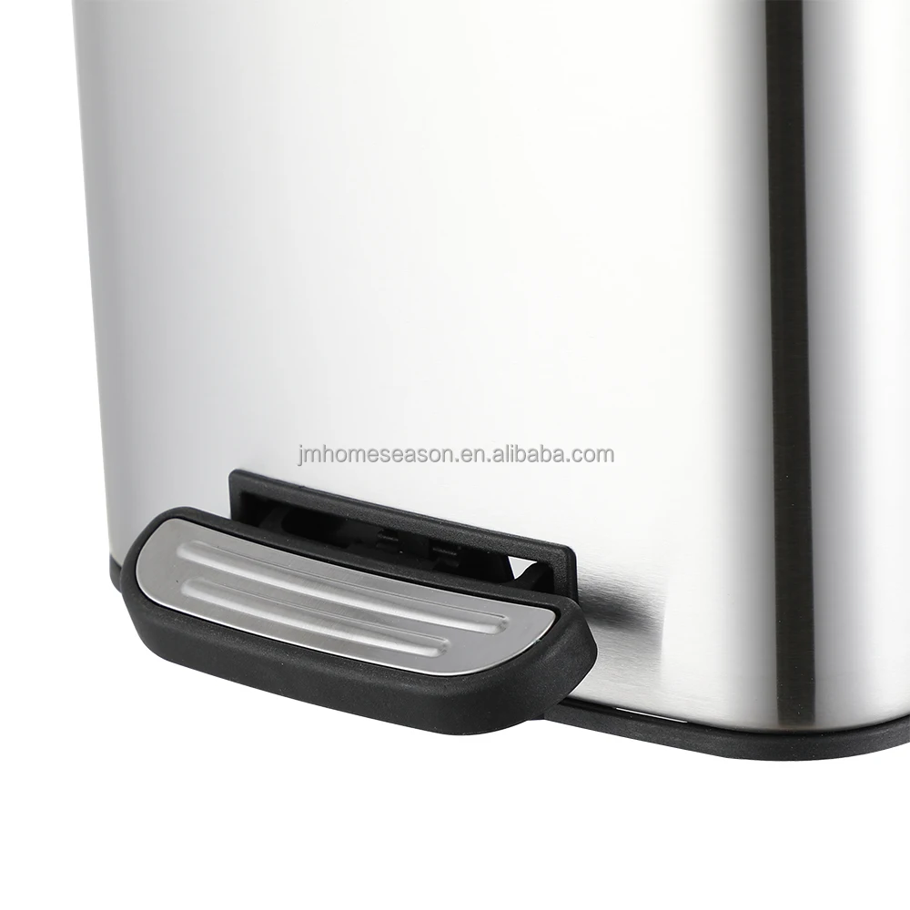 SY 5 Liter Modern Rectangular Small Waste Bin Stainless Steel Square ...