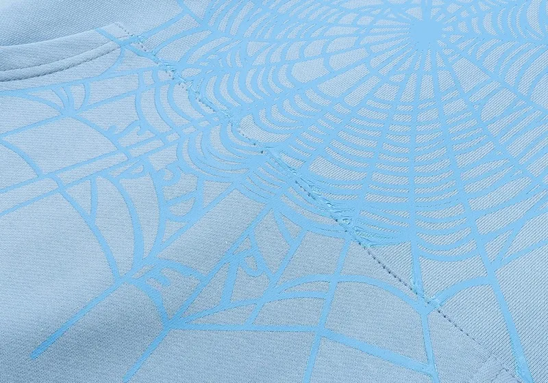 Sp5der Custom Logo 100% Cotton Puff Printing Blanket French Terry ...