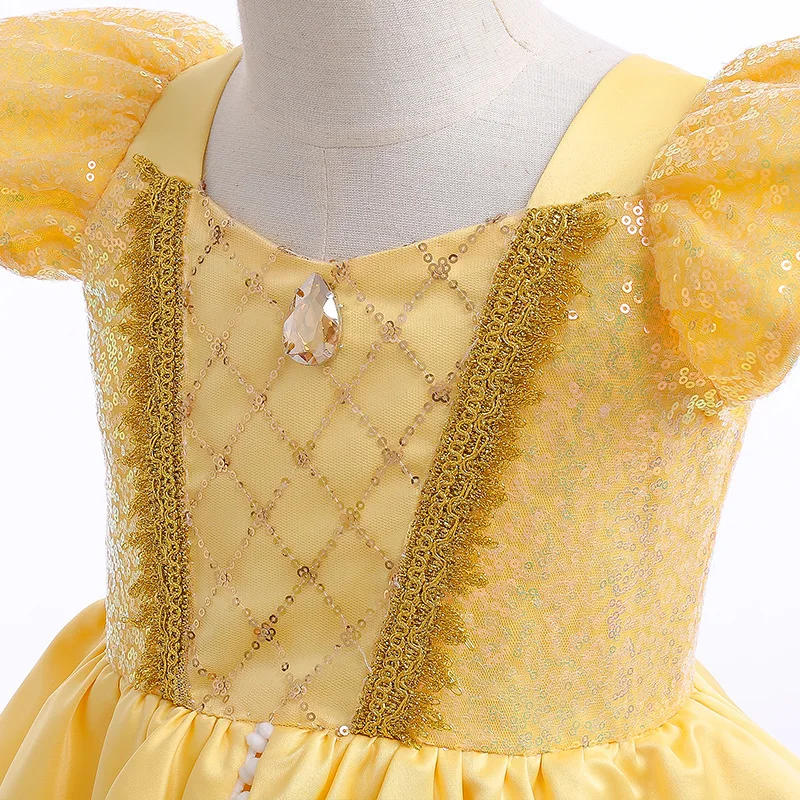 Princess Yellow Party Costume - Halloween & Birthday Outfit