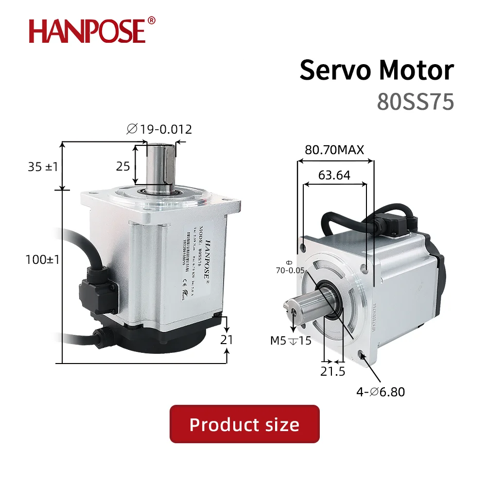 750w 80ss75 Servo Motor Driver Kit Asd275 220v 2.4n.m 4.4a 3000-6000rpm ...