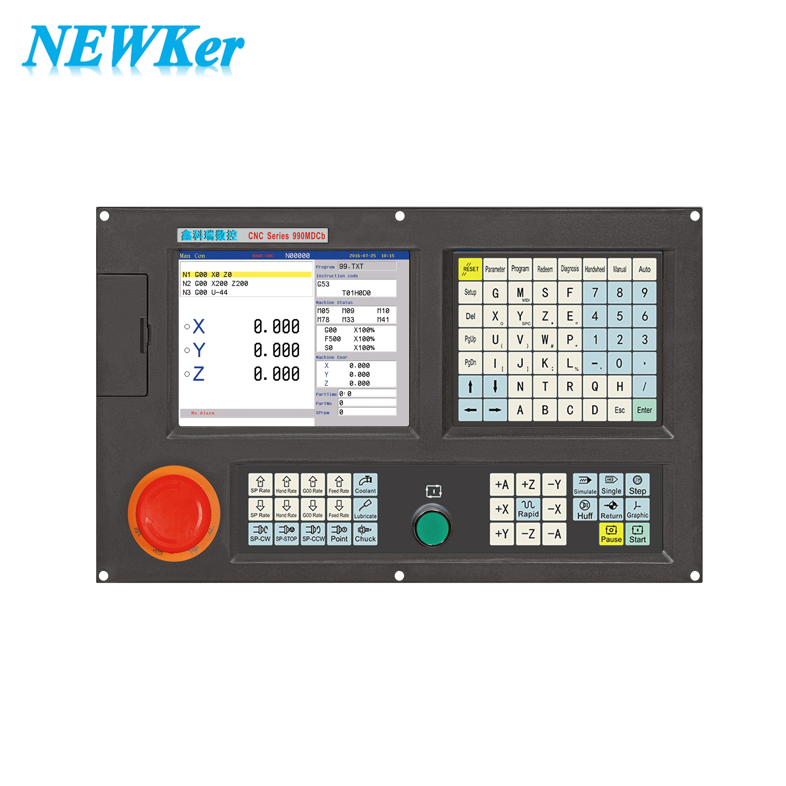 NEWKer 3axis cnc servomotor controller cnc controller with encoder 4 axis drilling cnc system ...