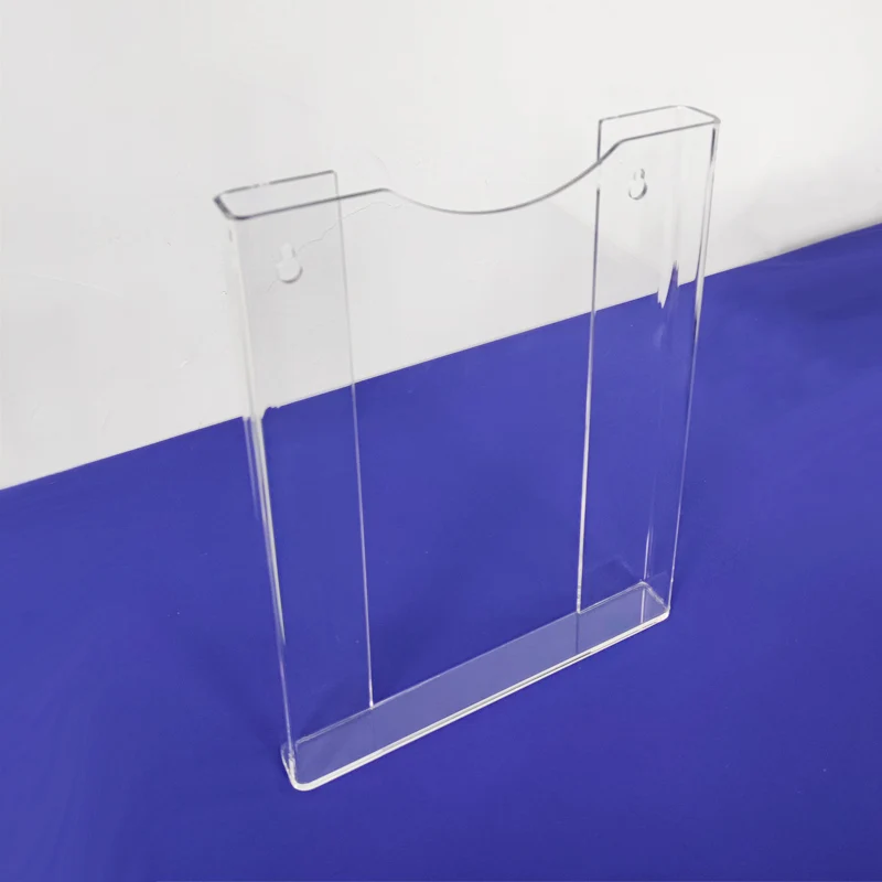 Single Pocket Wall Clear Acrylic Brochure Holder - STR