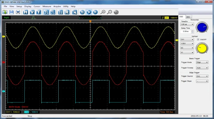 Dso3254 Usb Virtual Oscilloscope Logic Analyzer Signal Generator ...