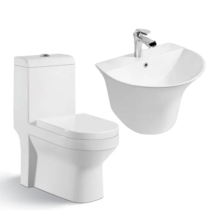 Wholesale sanitary ware bathroom commode toilet bowl and wash basin ...