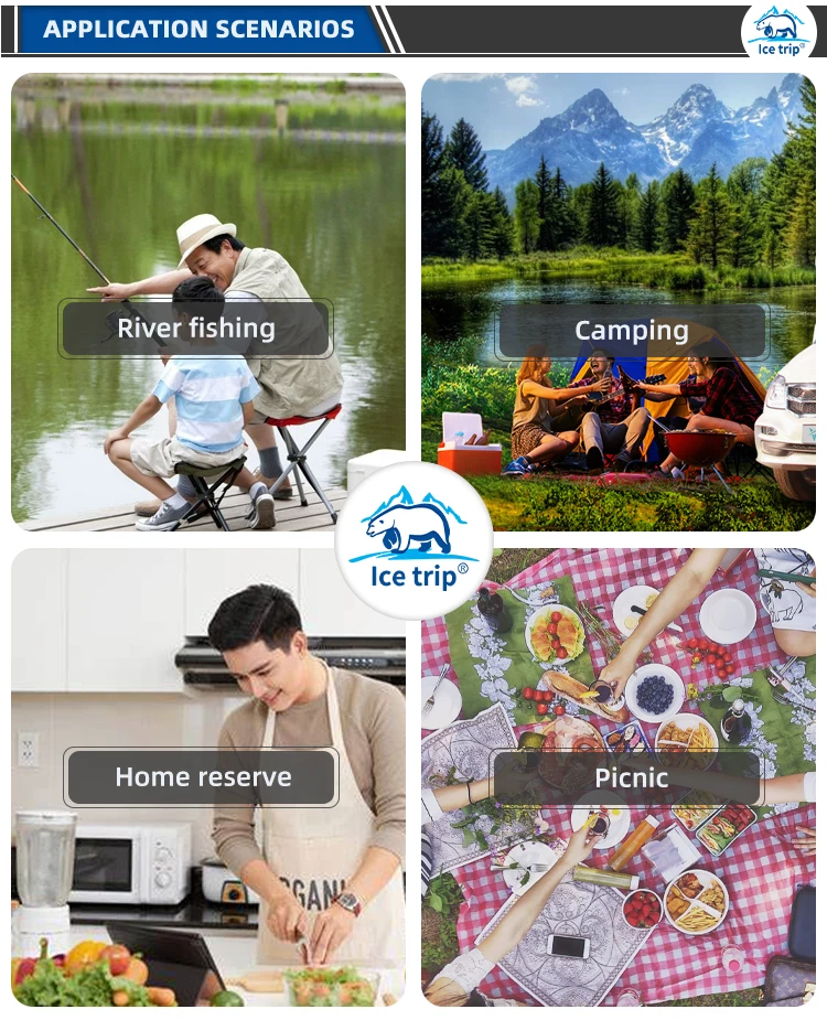 52L Portable Outdoor Cooler - Perfect for Camping & Fishing