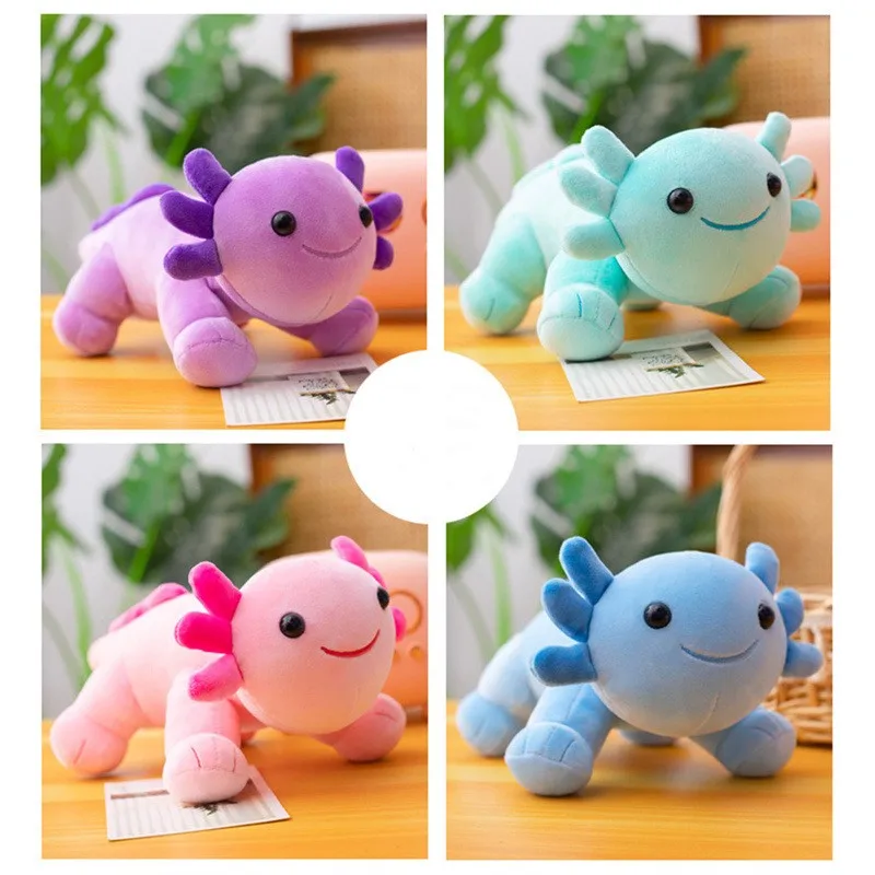 Wholesale Cute Mexican Axolotl Doll Plush Toy Cartoon Hexagonal ...