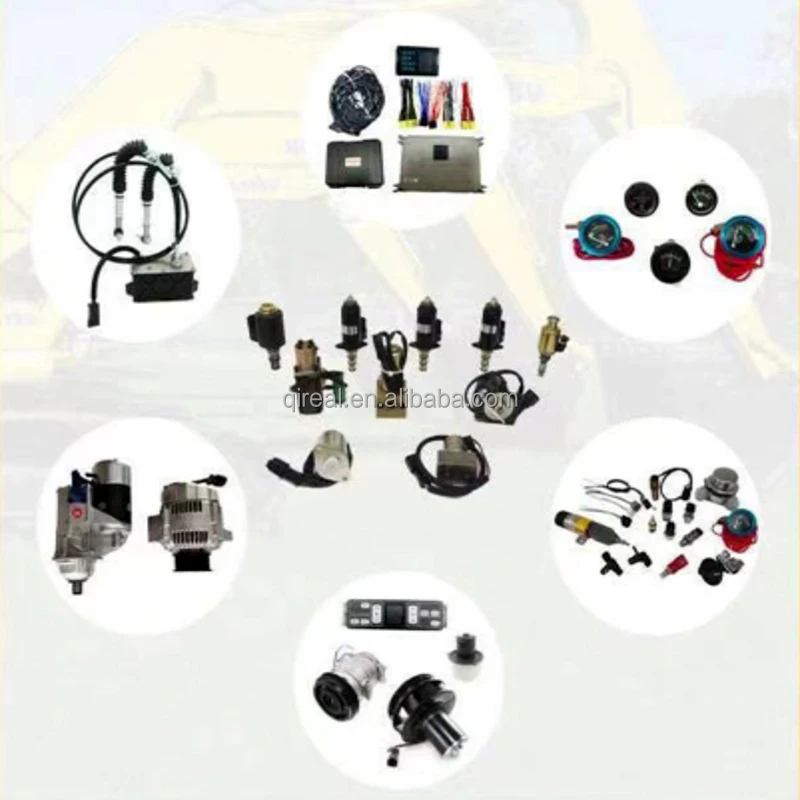 Excavator Electrical Parts Solenoid Valve Assy 3e-6424 3e6424 For Motor ...