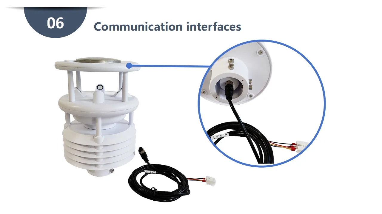 RS485 All in One Piezoelectric Rain Gauge - Weather Station