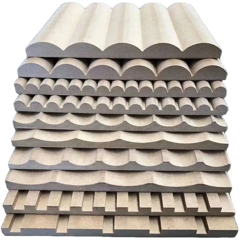 Tiange Flexible 3D Mdf Pvc Coating Waterproof Round Fluted Panel