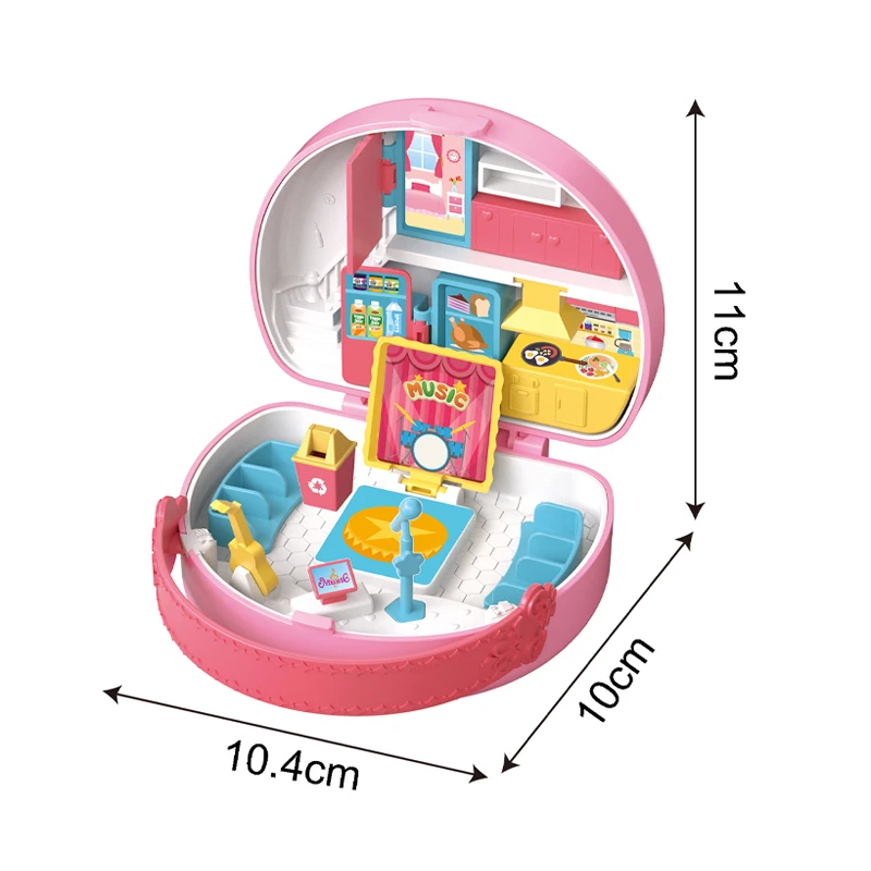 Qs Factory Kids Pretend Play House Game Toys 4 Style Plastic Fun Charm ...