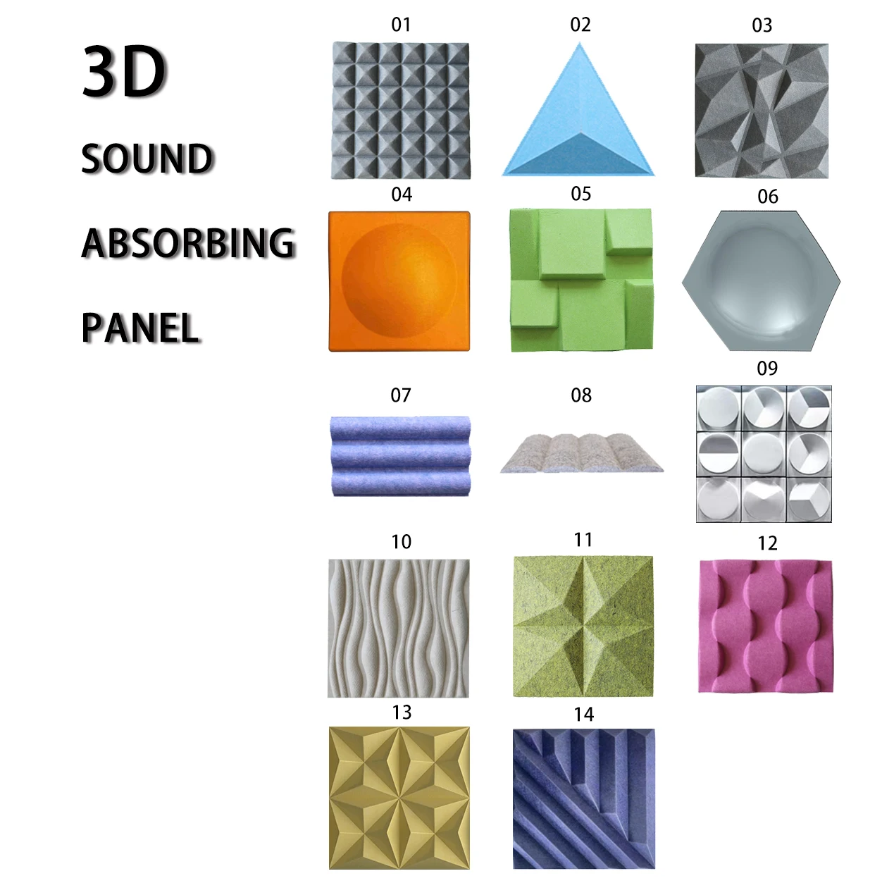 3D Soundproofing Diffuser - Acoustic Panels for Home & Office