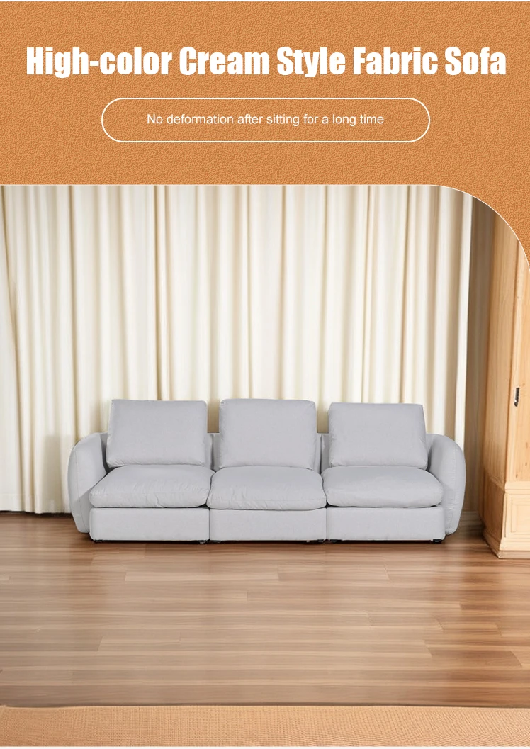 Long Sectional Luxury Sofa Set Light Minimalist Shape Modern Classic Sofas For Home - Buy Living ...