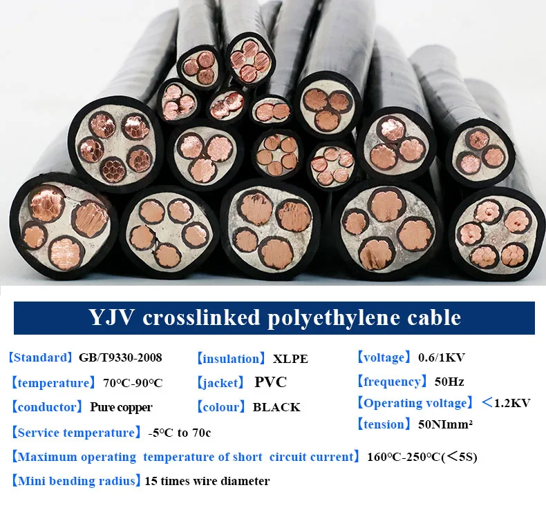 Low Voltage Copper Conductor Swa Sta Pvc 4x16mm2 Yjv Yjv22 Yjv23 Underground Armoured Power ...