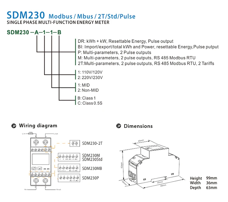 Eastron Sdm230-Modbus Energy Meter - Precision & Communication