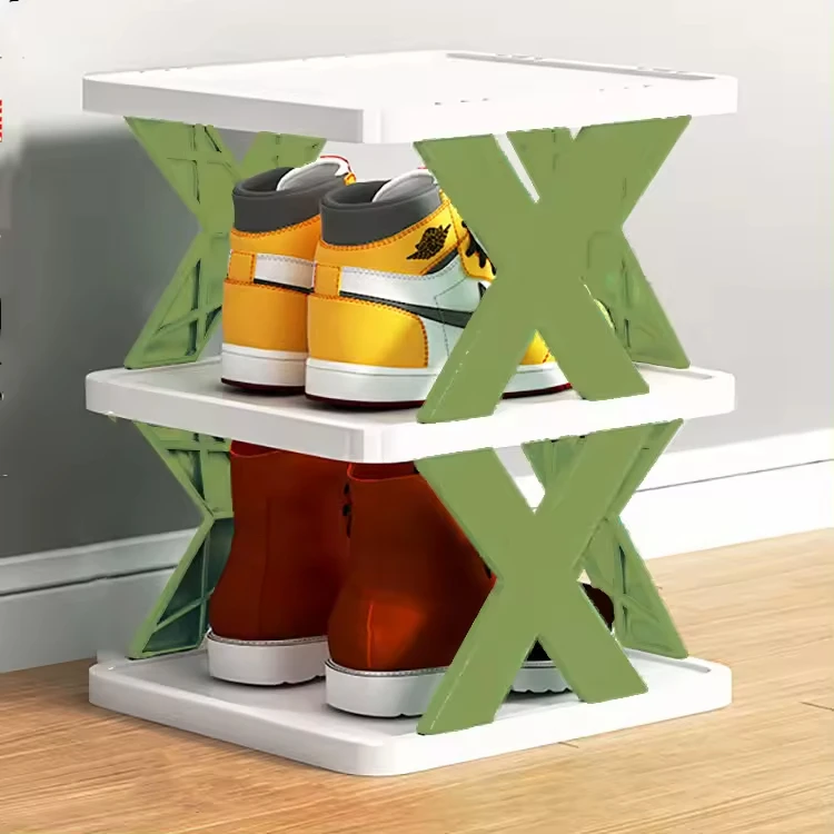 Multi-layer Plastic Shoe Racks - Stackable & Foldable