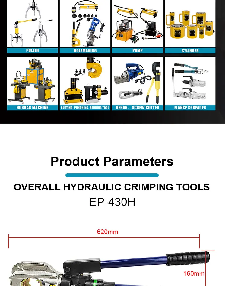 Hot Sale Ep-430 Manual Crimp Plier Crimper 16-400mm2 With Strap Safety ...