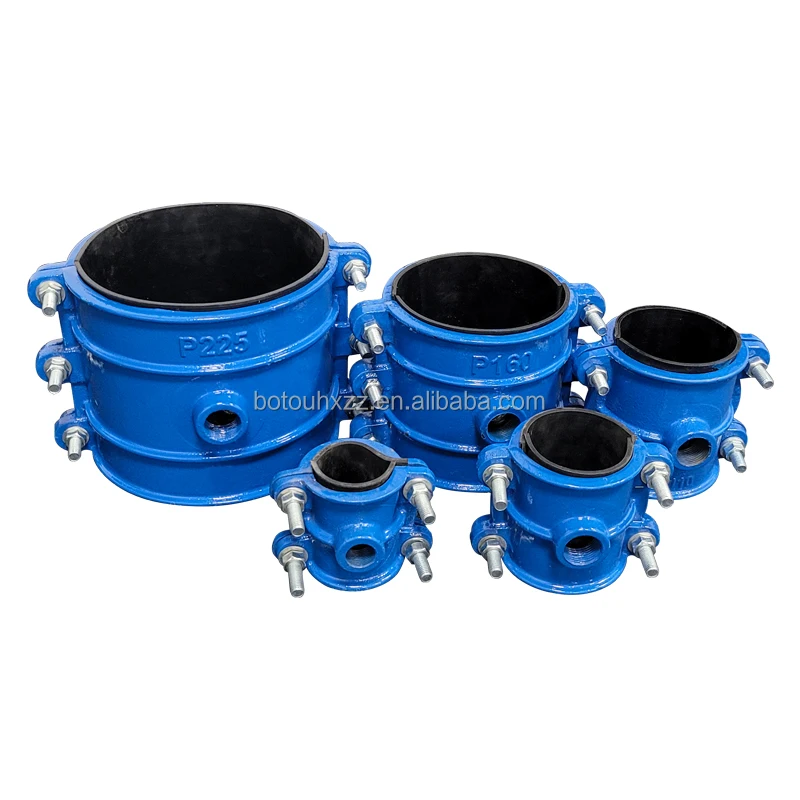 Ductile Iron Tapping Saddle Clamp for PVC PE Pipe Tapping Saddle