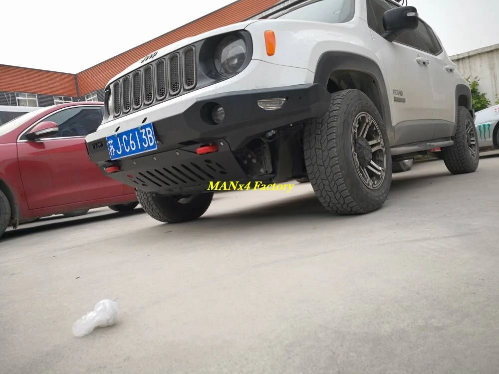 Manx4 Renegade Steel Bull Bar Front Bumper for Jeep Renegade (2015-2023 ...