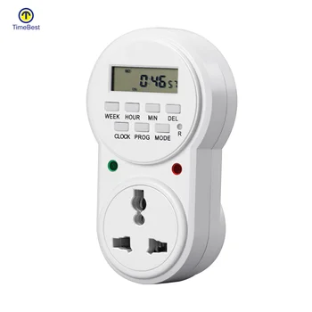 220v Weekly Programmable Digital Timer Socket For Energy Saving - Buy Programmable Digital Timer ...