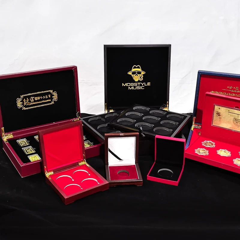 Custom Wooden Coin Box - Perfect for Commemorative Coins