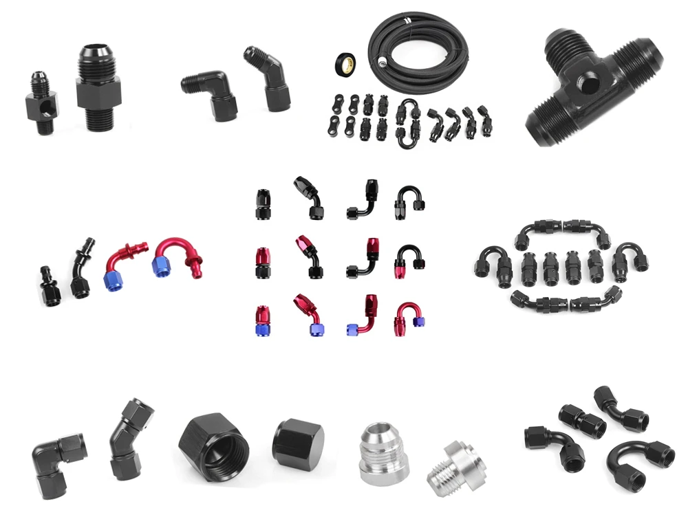 45 90 Degree Elbow AN4 AN6 AN8 AN10 AN12 Male Flare Adapters