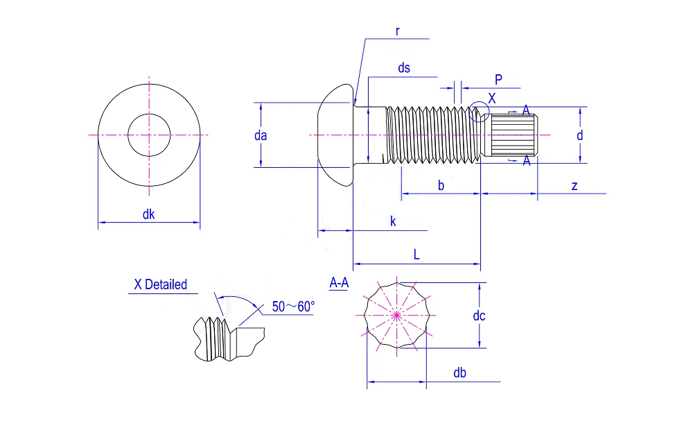 High Strength S10T Round Head Torque Shear Bolt | M12-M36 | Carbon ...