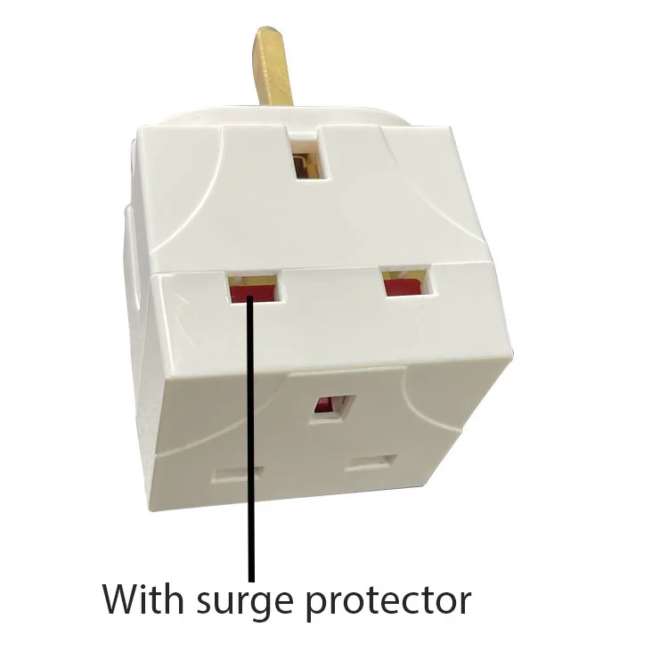 2 Way Double Plug Adaptor 250V 13 Amp Power Socket - Linmao