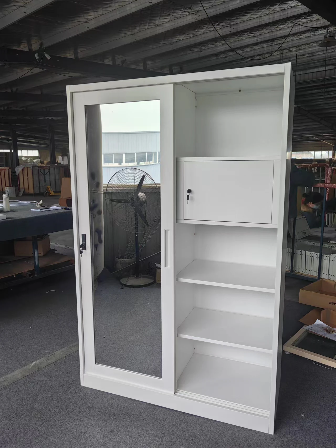 Customization Living Room Furniture Cheap Sliding 2 Door Metal Wardrobe ...