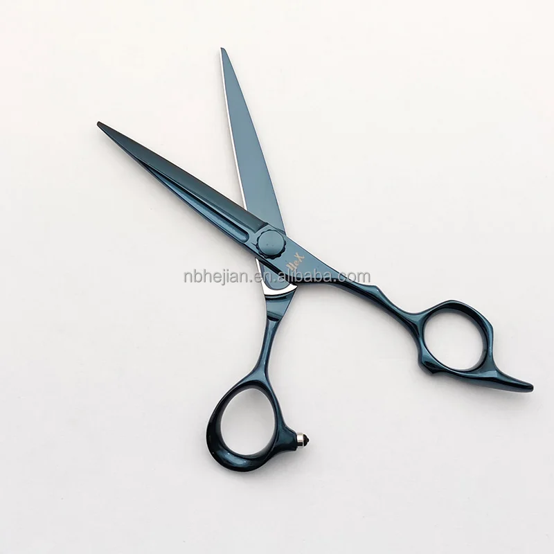 CNC Mirror Technology COBALT Steel Hair Scissors 6.0 Inch Hair Cutting ...