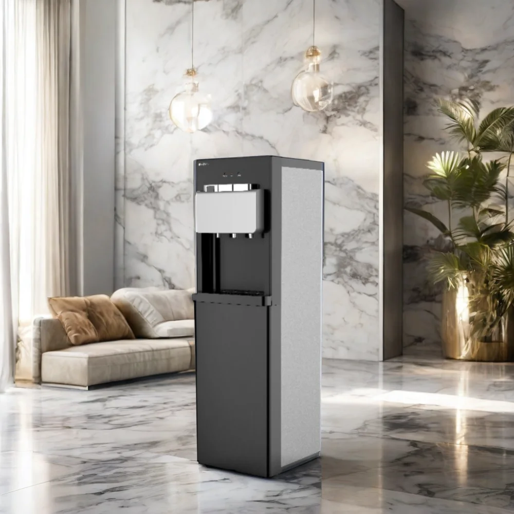 Freestanding Plastic Water Dispenser with Hot and Cold Tap Standalone ...