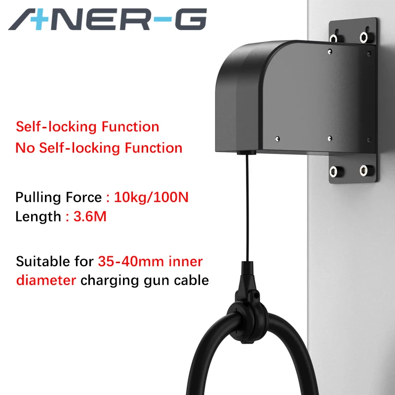 Ev Charging Cable Management System Organizer Spring Rope Cord Electric ...