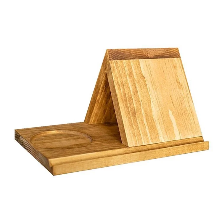 Wooden Triangle Bookshelf Book Stand Holder,Wood Book Rest Bookcase,Book Holder With Coffee ...