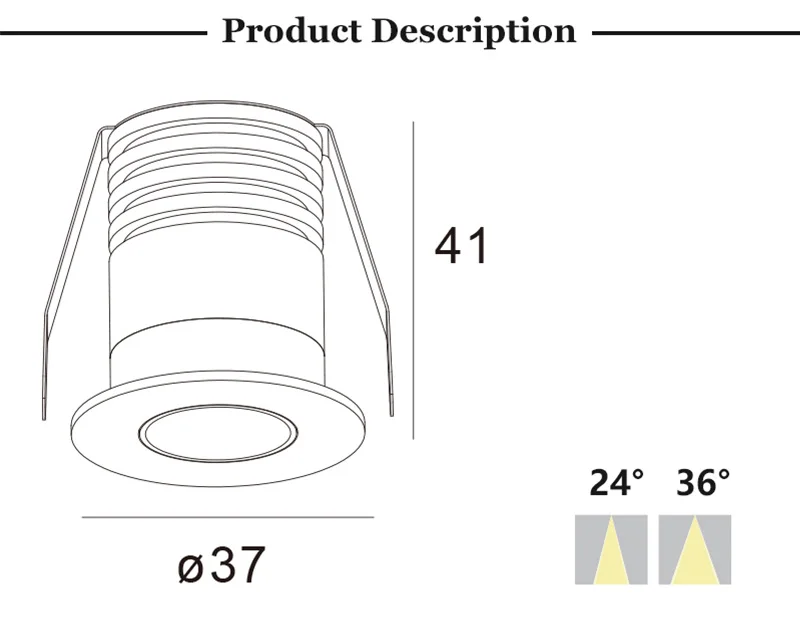 Aluminium Recessed Narrow Border Narrow Trim Antiglare 1w Mini Round ...