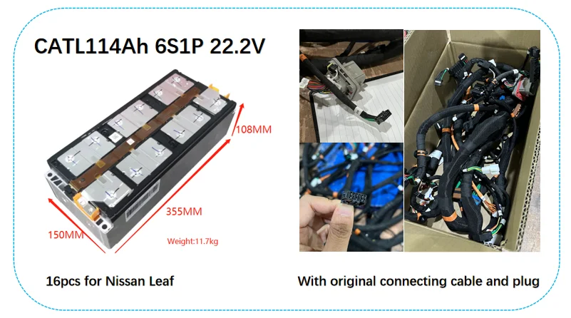 Rechargeable Nmc Module 6s1p 114ah Lithium Ion Electric Leaf Car Ev ...