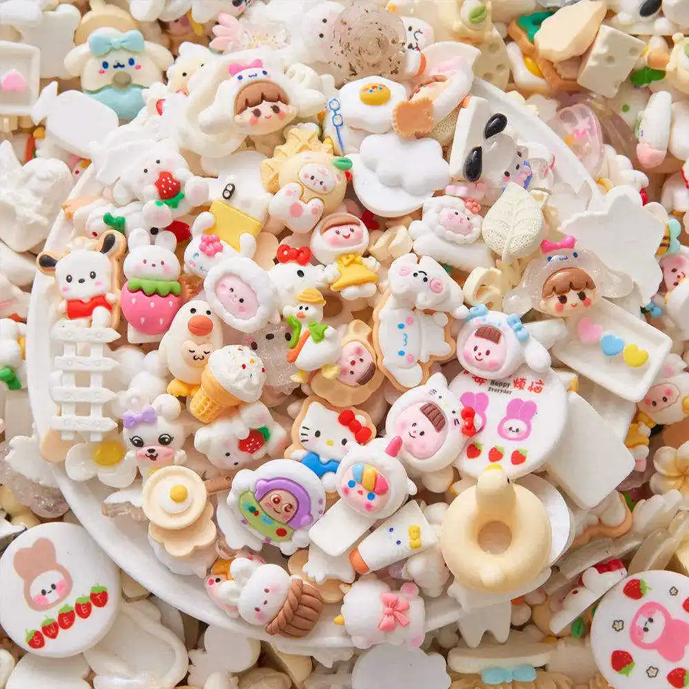 Cute Resin Charms 100PCS Decoden Charms, Flatback Resin Charms, Bulk ...