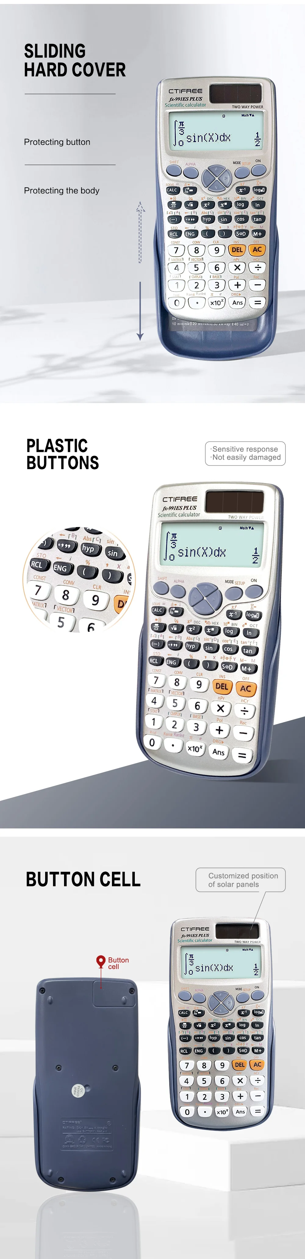 fx-991ES Plus Scientific Calculator - Multi-Function Electronic Device ...