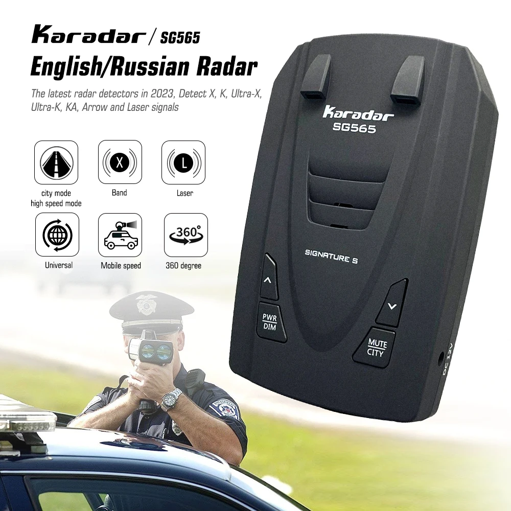 Car Radar Detector Signature Antiradar Detector for EU, USA, Korea