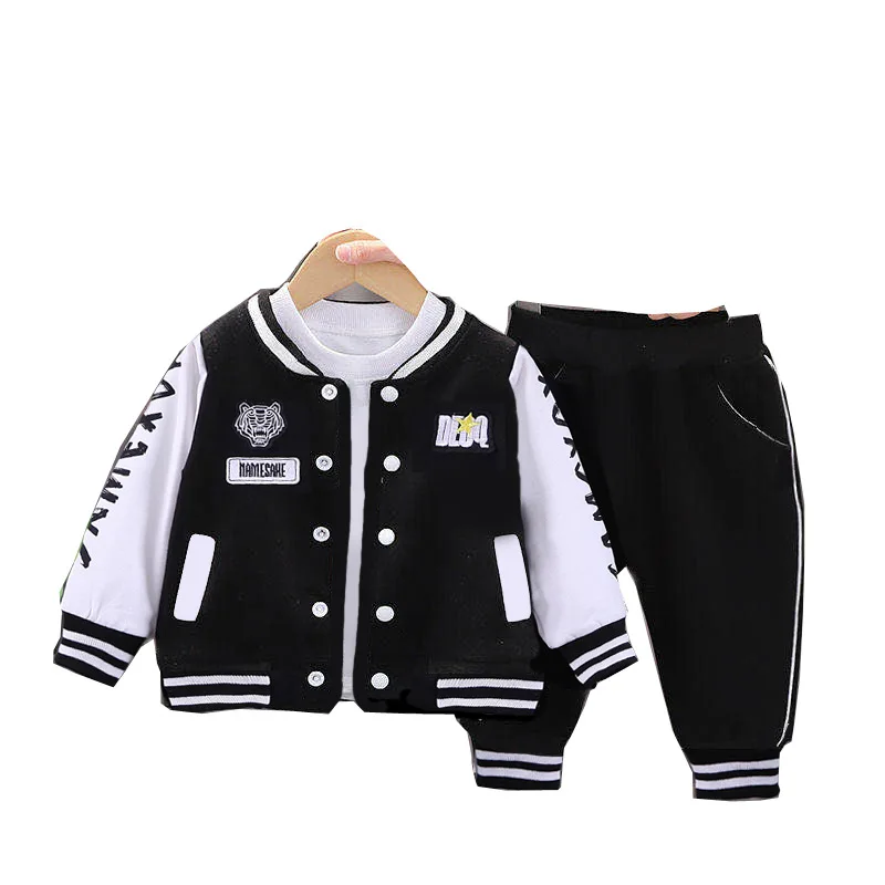 Wholesale Kids Jogging Suits Baseball Jacket And Sweatpants Boy Fall ...